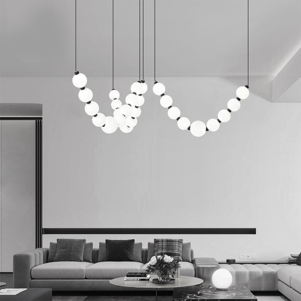 Luxury Brass Magic Bean Necklace Chandelier - Pendant Lamps for Opulent ...