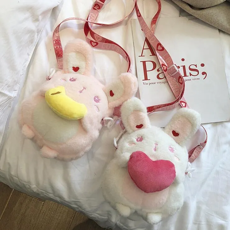 CARTOON RABBIT PLUSH BAG
