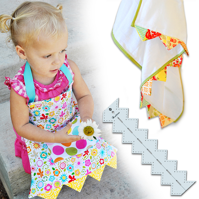 Prairie Points Ruler - Template + With Tutorial