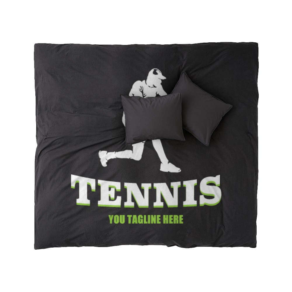 Tennis You Tagline Here, Tennis Duvet Cover Set