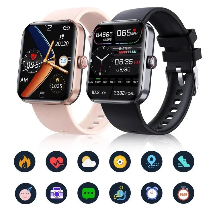 Bluetooth fashion smartwatch [All day monitoring of heart rate and ...