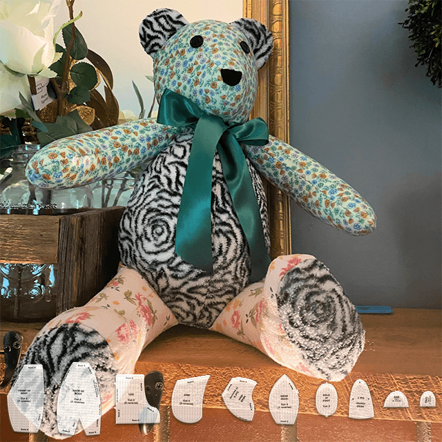 Memory Bear Template Set(9 PCS)-With Instructions