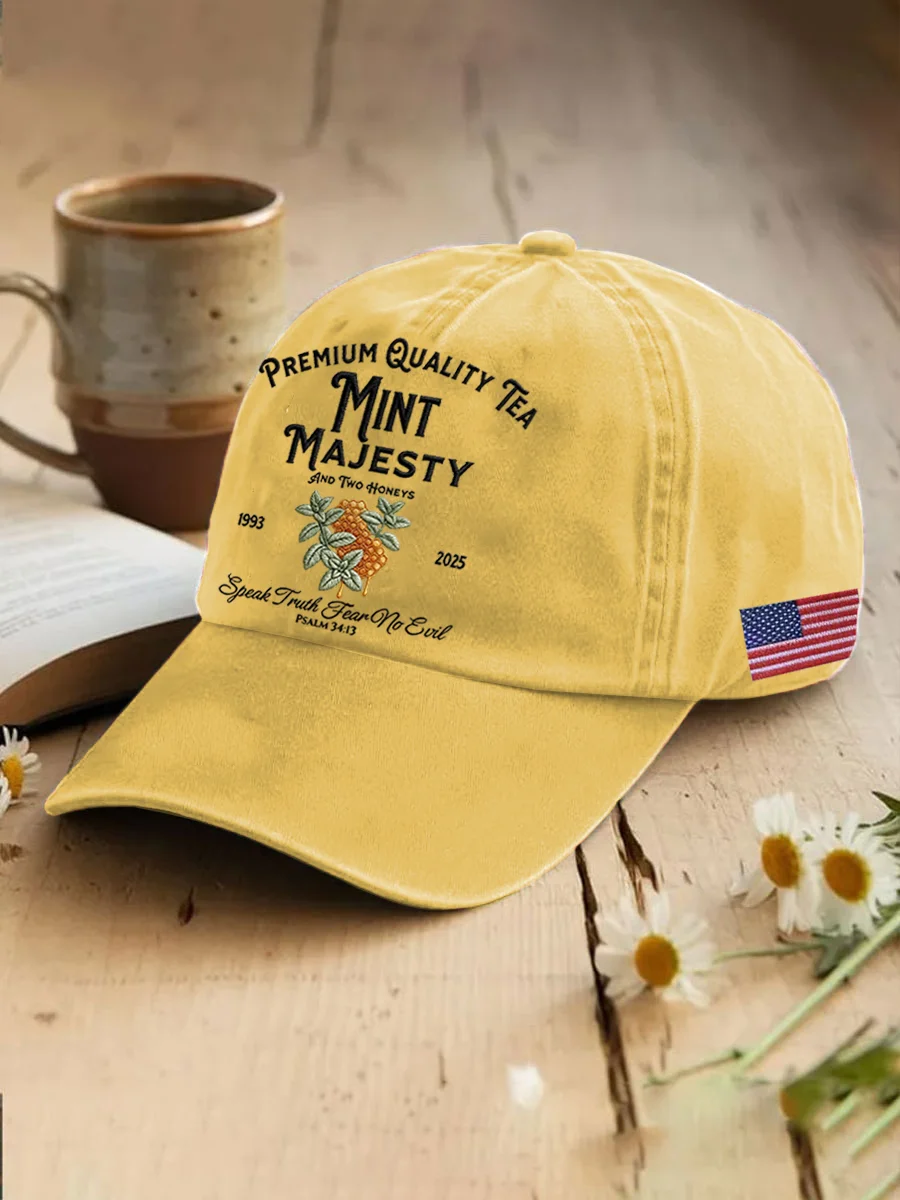 Unisex Resort Mint Tea With Two Honey Charlie Kirk Print Hat