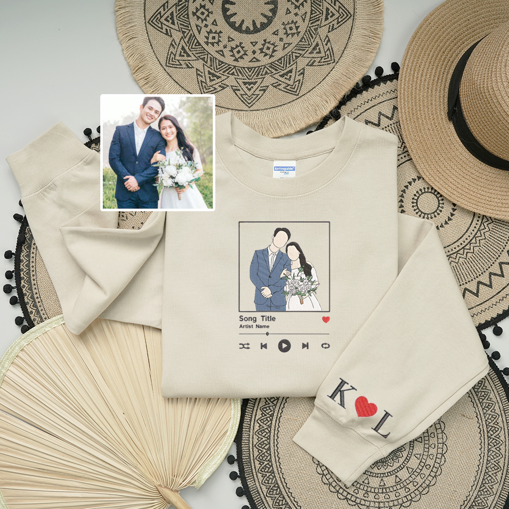 Customized Embroidered Song Album and Couple Portrait Apparel