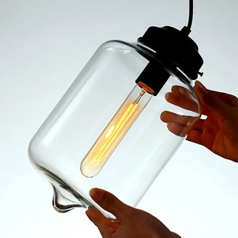 Nordic Modern Colorful Glass Bowl Pendant Lights E27 Loft Hanging Lamps ...