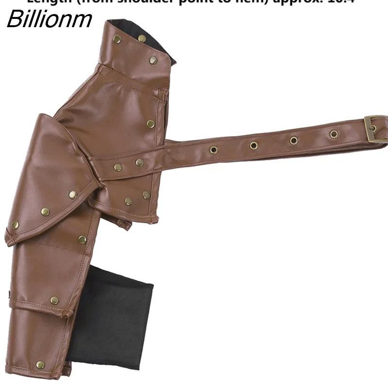 Billionm Steampunk Retro Leather Arm Sheath Armor Costume One Shoulder ...