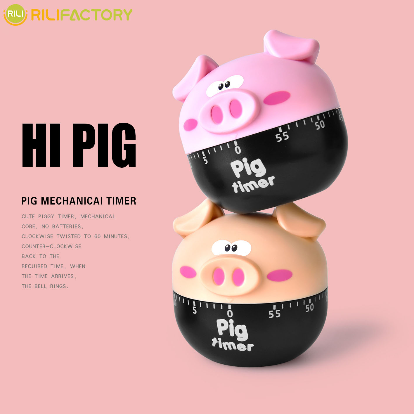 Cartoon Pig Timer - Manufacturer of Home Furnishings | Rilifactory