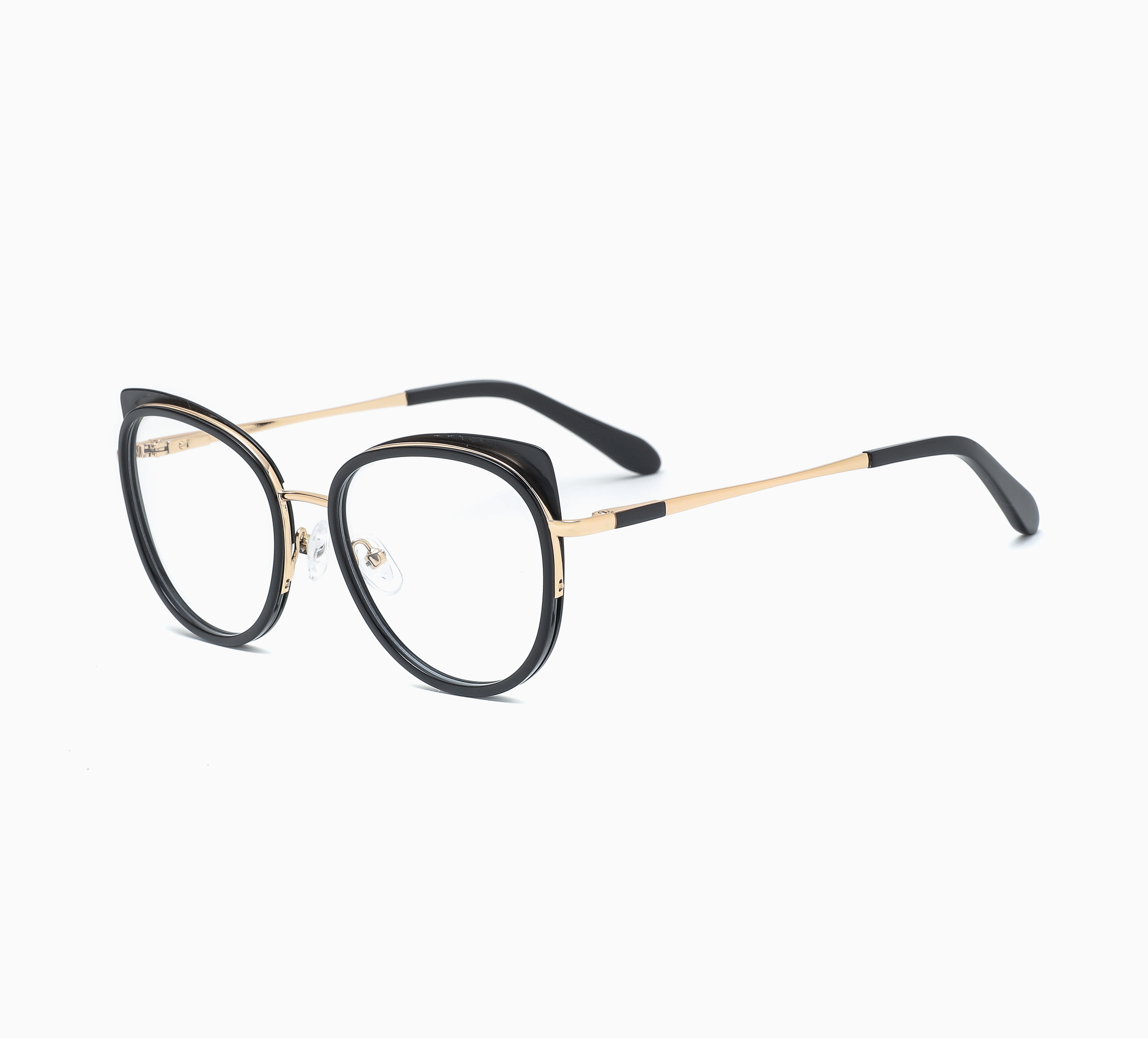 Optical Fashion Glasses Acetate And Metal Eyeglass Frames Fashion