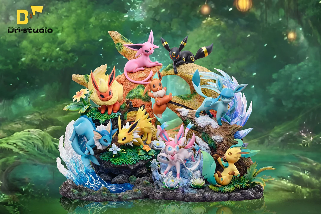 Eevee & Espeon & Umbreon - Pokemon Resin Statue - DM Studios [In Stock]