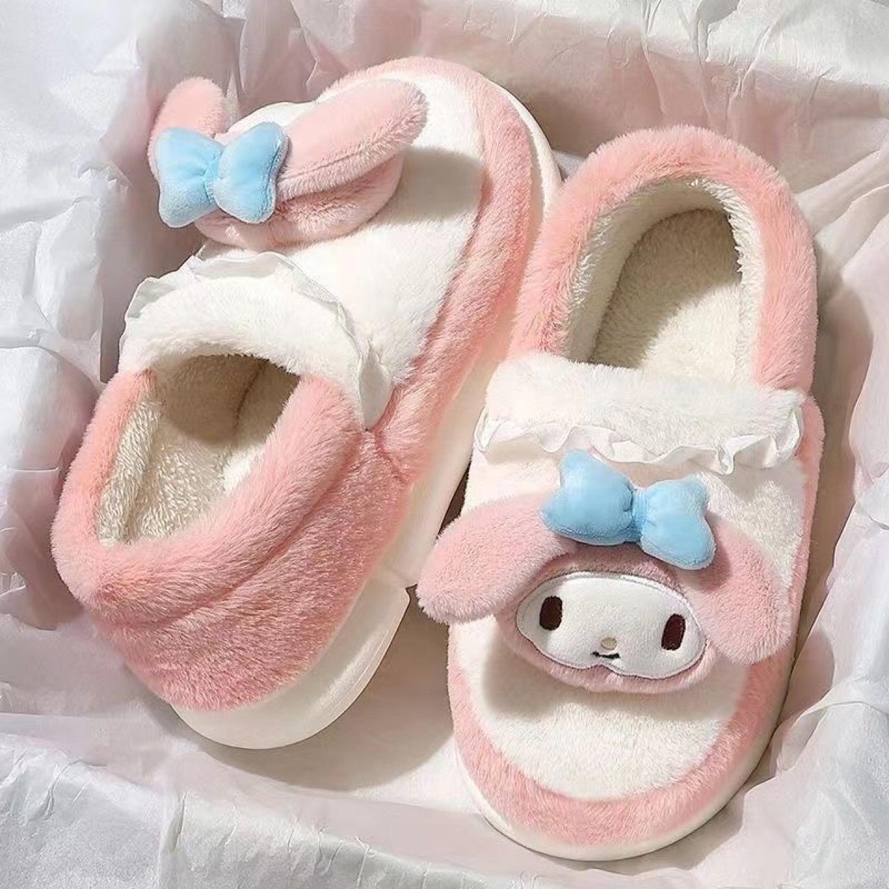 CARTOON PLUSH SLIPPERS (5.5-9.5)