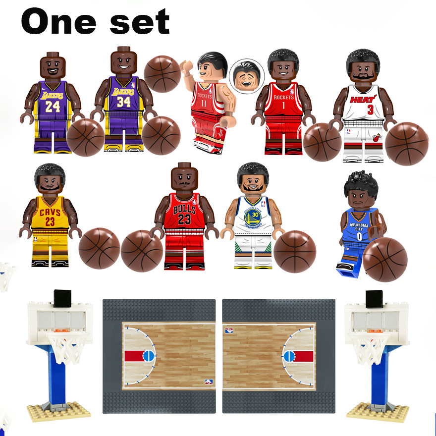 Basketball Minifigures Toys action figures Construction Assembly Blocks ...