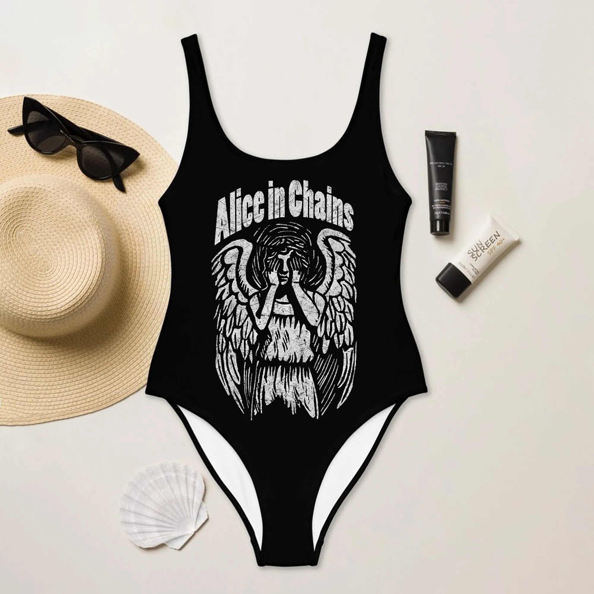 Alice in Chains Angel One Piece Swimsuit