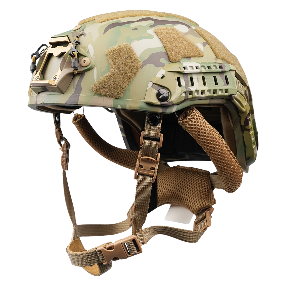 Camouflage Kevlar Ballistic FAST Helmet L110 Level IV 7.62x51mm Rifle ...
