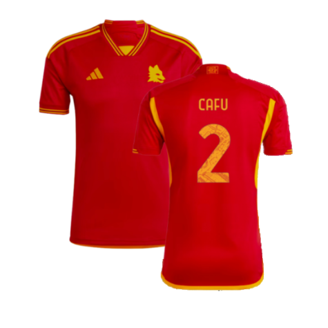AS Roma Cafu 2 Home Shirt Kit 2023-2024
