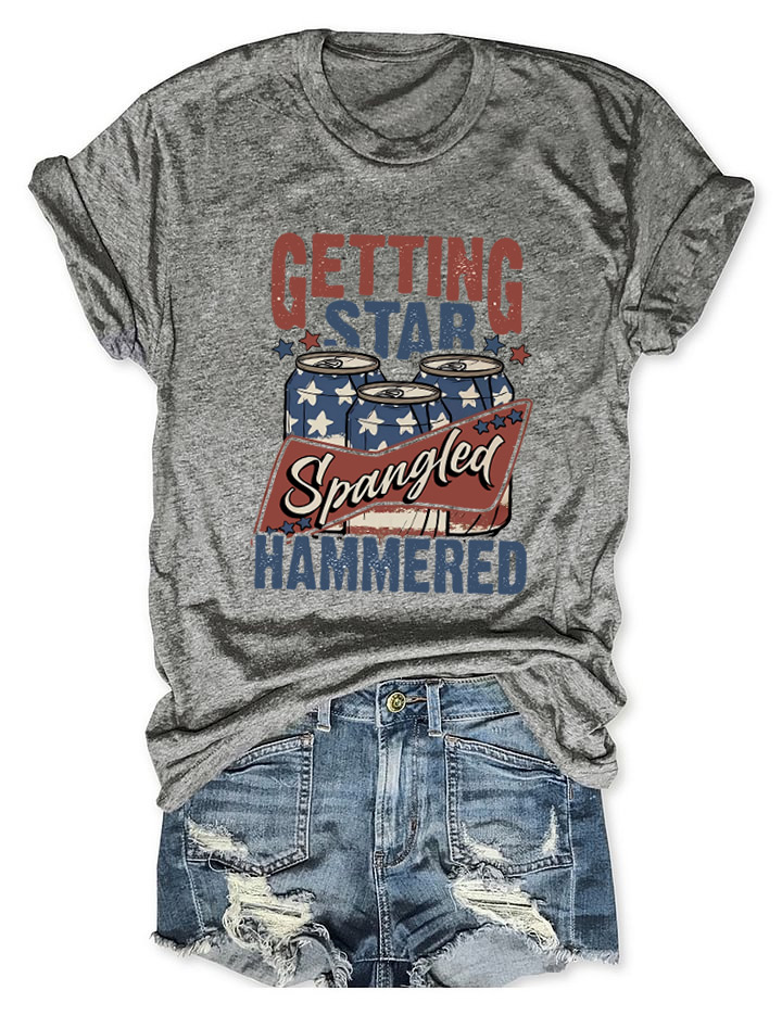 Getting Star Spangled Hammered Tee