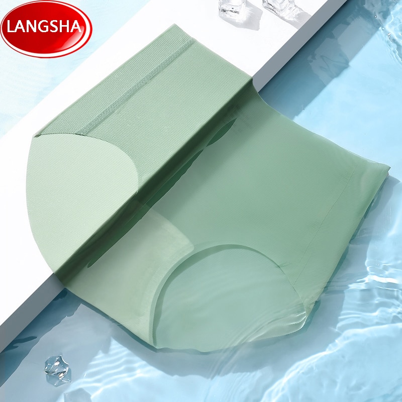 Uaang Panties Women Ice Slik Underwear Solid Sexy Girls Briefs Ladies ...