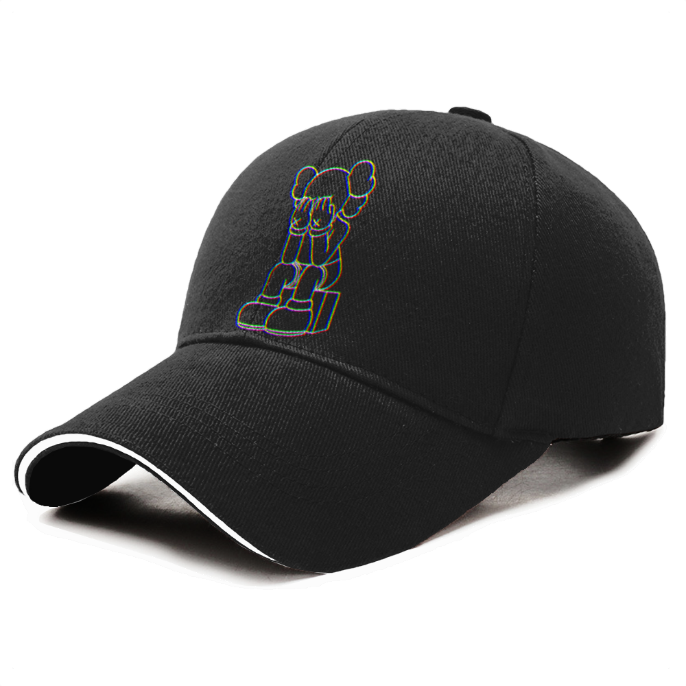 Vaporwave Cover Eyes, Kaws Baseball Cap