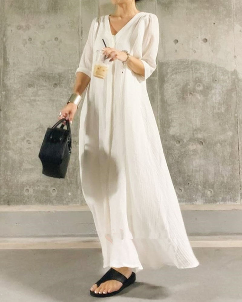 Summer gentle swing dress