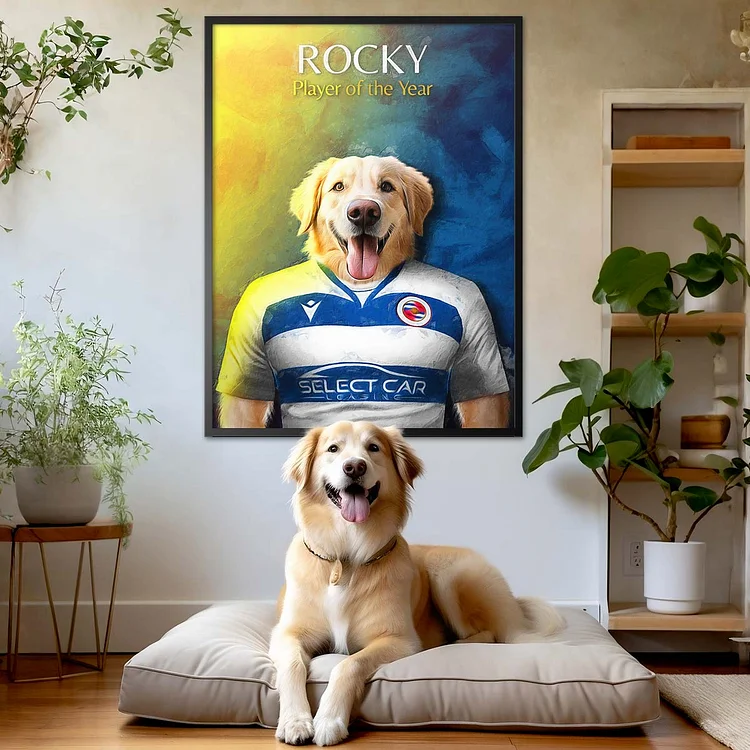 Reading - Custom Soccer Pet Portrait