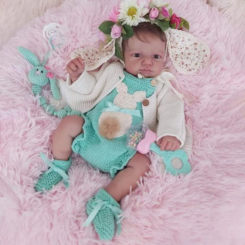 Realistic Newborn Doll 20'' Aditi Soft Weighted Reborn Baby Doll Girl ...