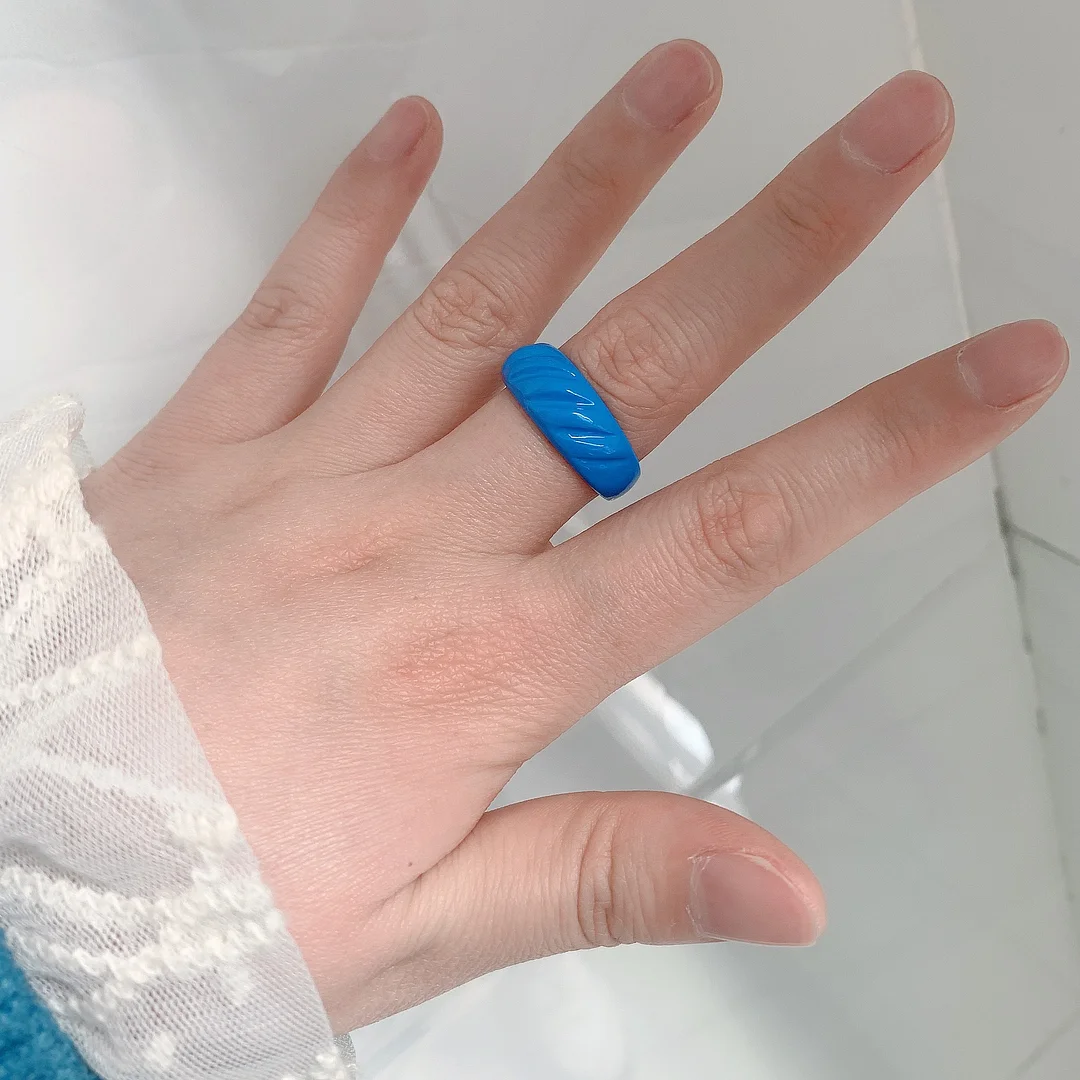 CANDY COLOR OPEN RING