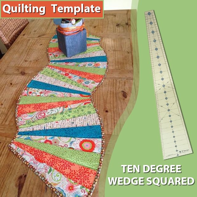 Spicy Spiral Table Runner Template - With Instructions