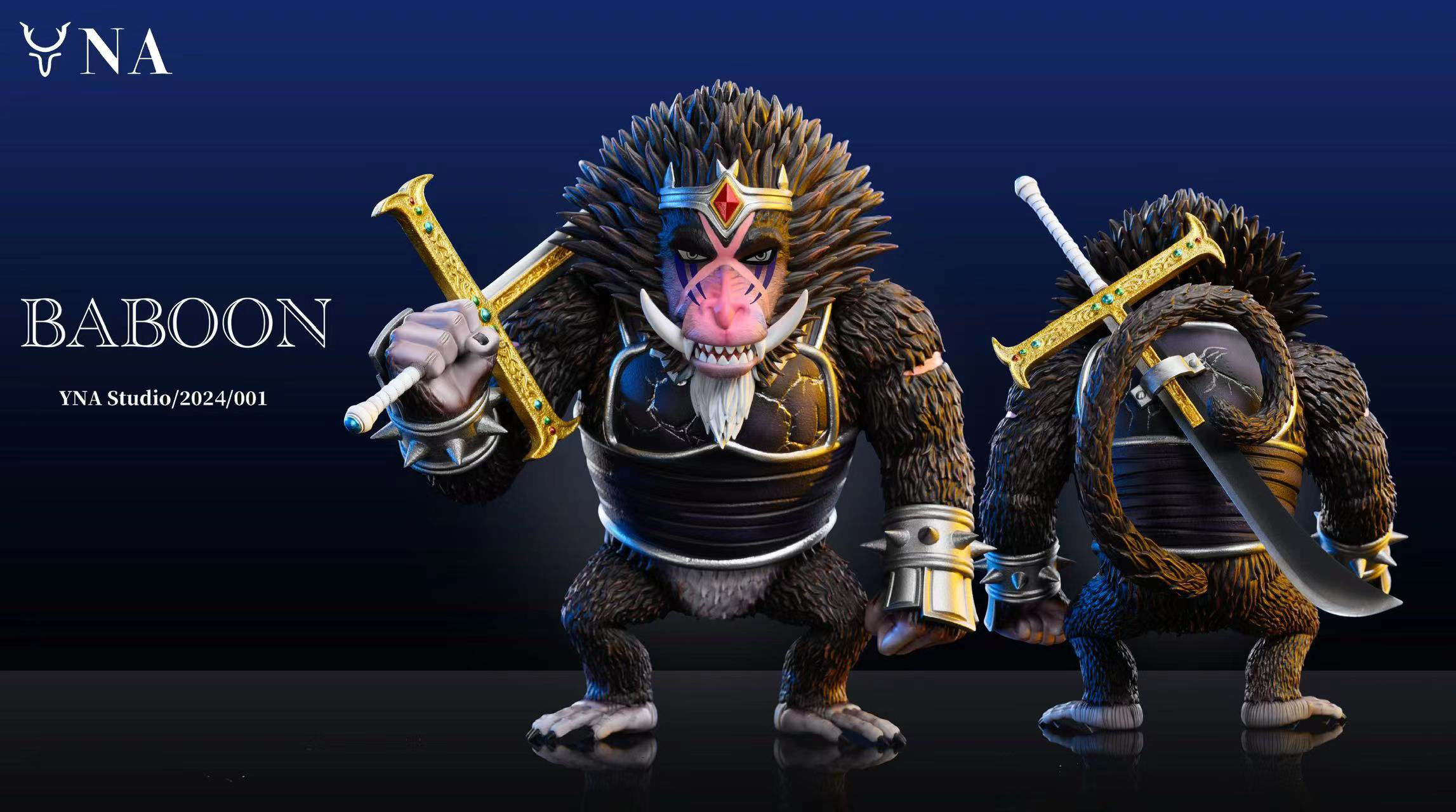 WCF Scale Baboon - ONE PIECE Resin Statue - YNA Studio [In Stock]