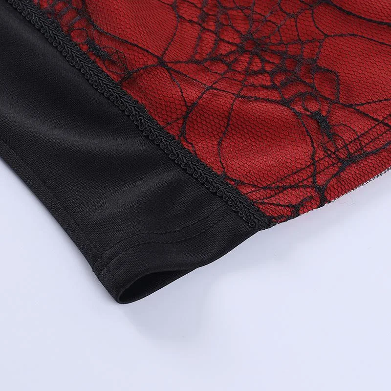 SPIDER WEB TUBE TOP CAMISOLE