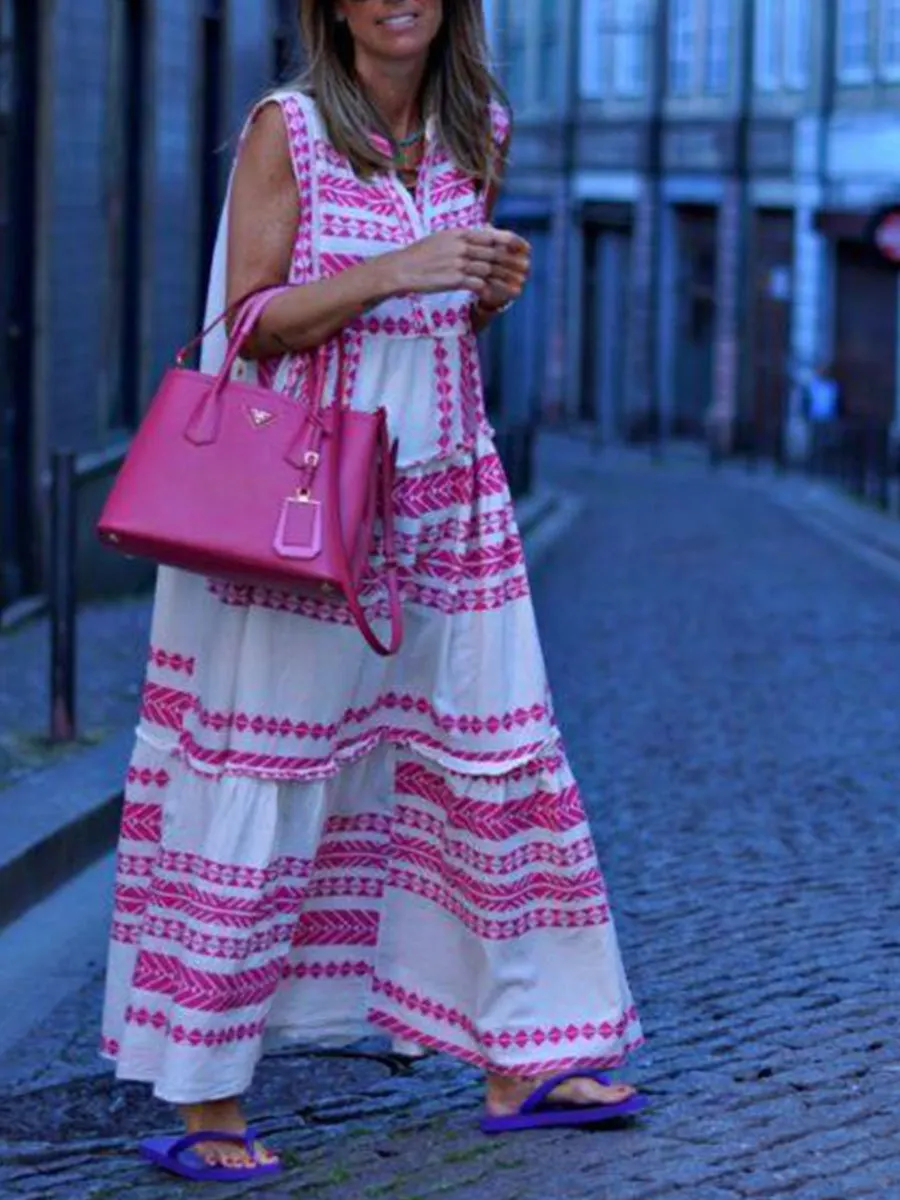 Blowing in the Wind Maxi Dress P10247