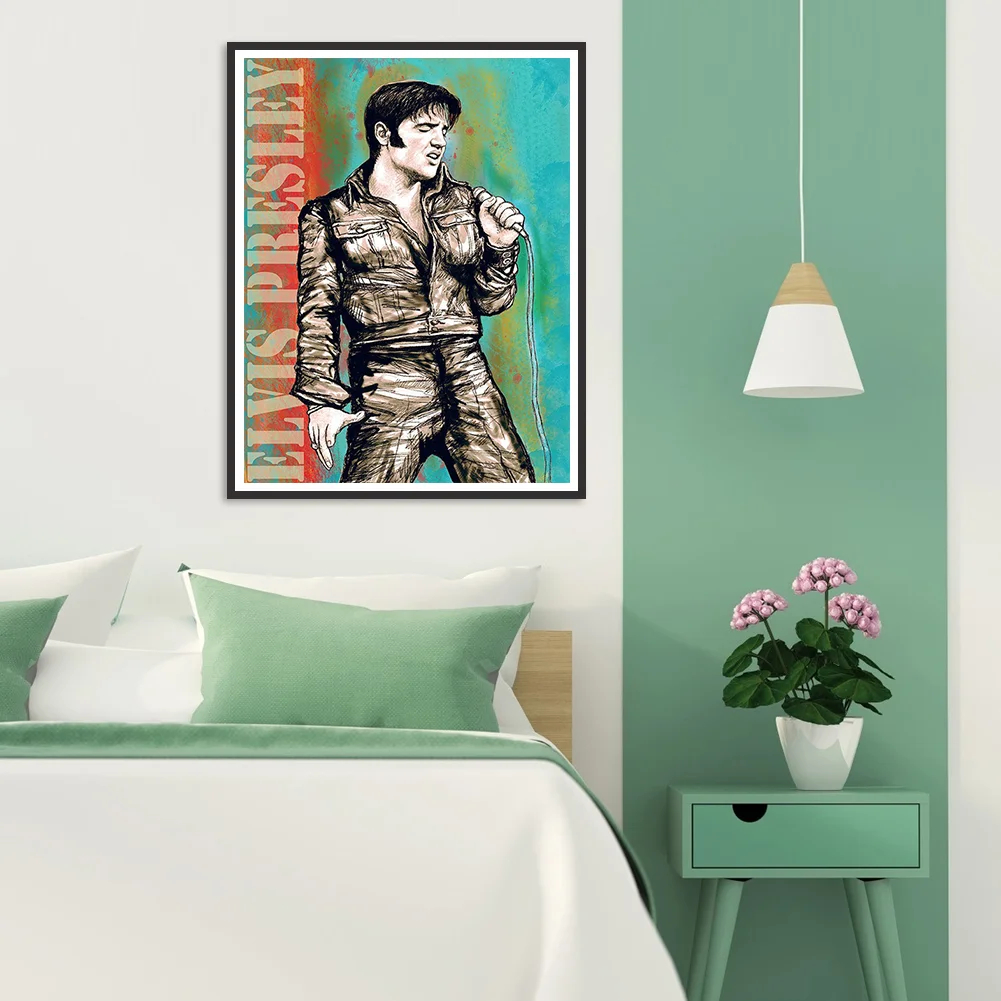 Elvis Presley (canvas) full round or square drill diamond painting