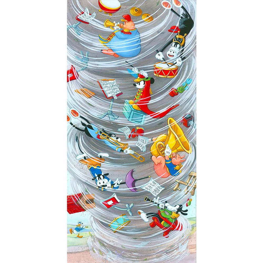 Mickey Mouse Storm (canvas) full round/square drill diamond painting