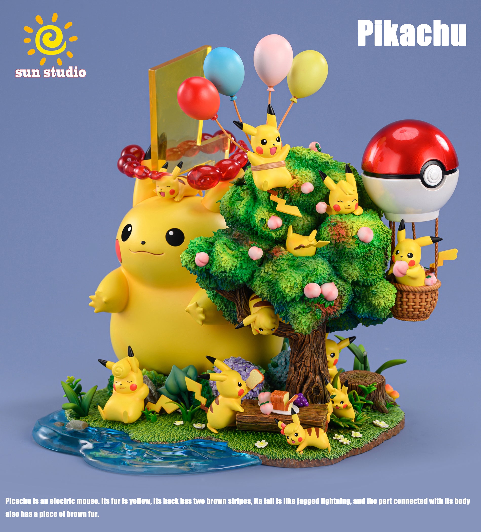 Pikachu Park - Pokemon Resin Statue - sun Studio [In Stock]