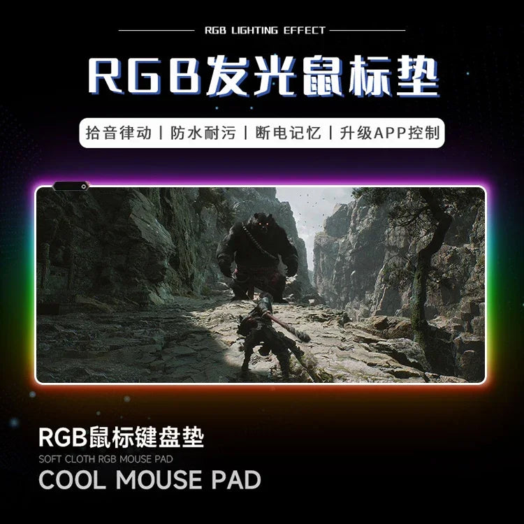 Titan's Wrath: Black Myth : Wukong RGB Mouse Pad