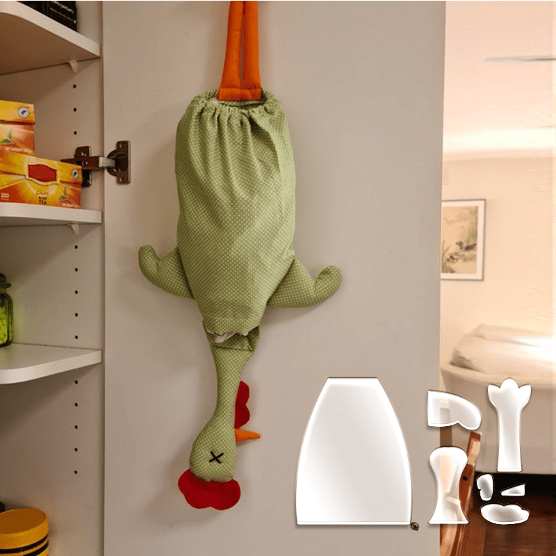 Country Chicken Grocery Bag Holder Template- With Instructions