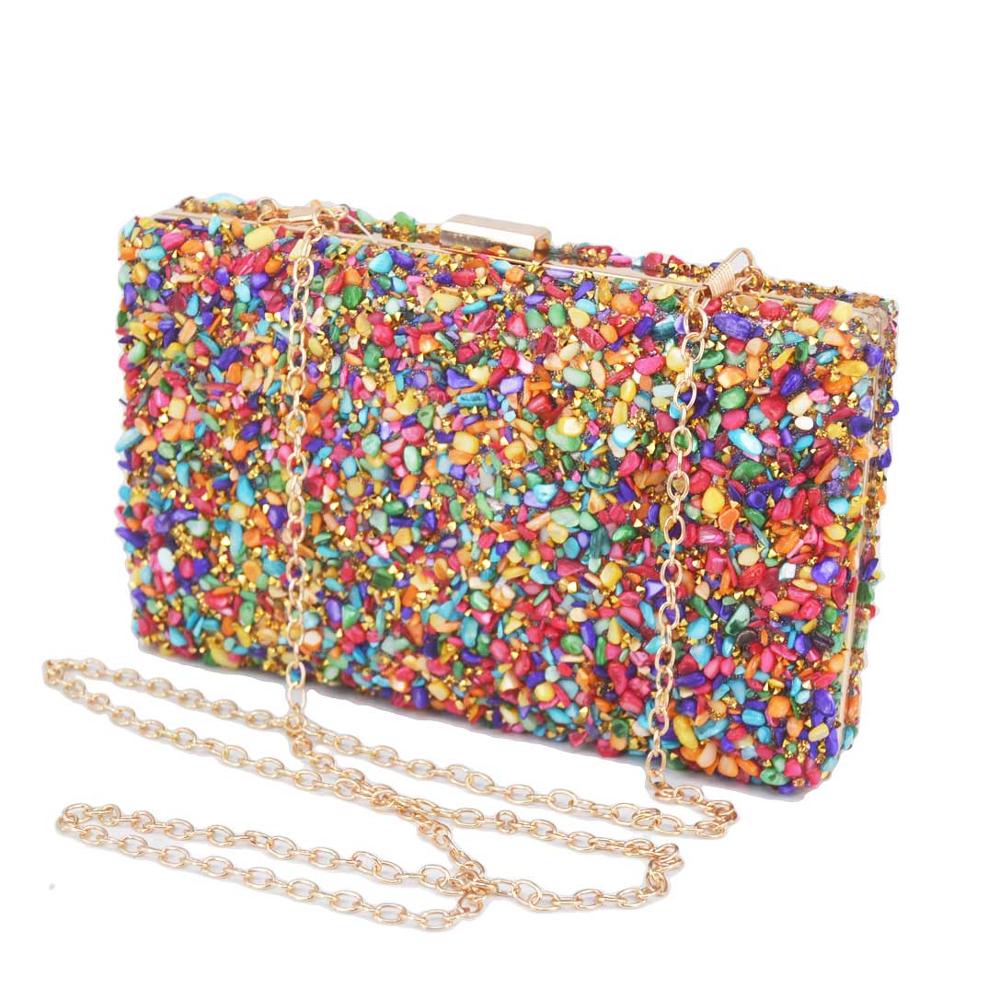 Cheaper Pink Clutch Bags Fashion Ladies Purse Prom boutique Handbags ...