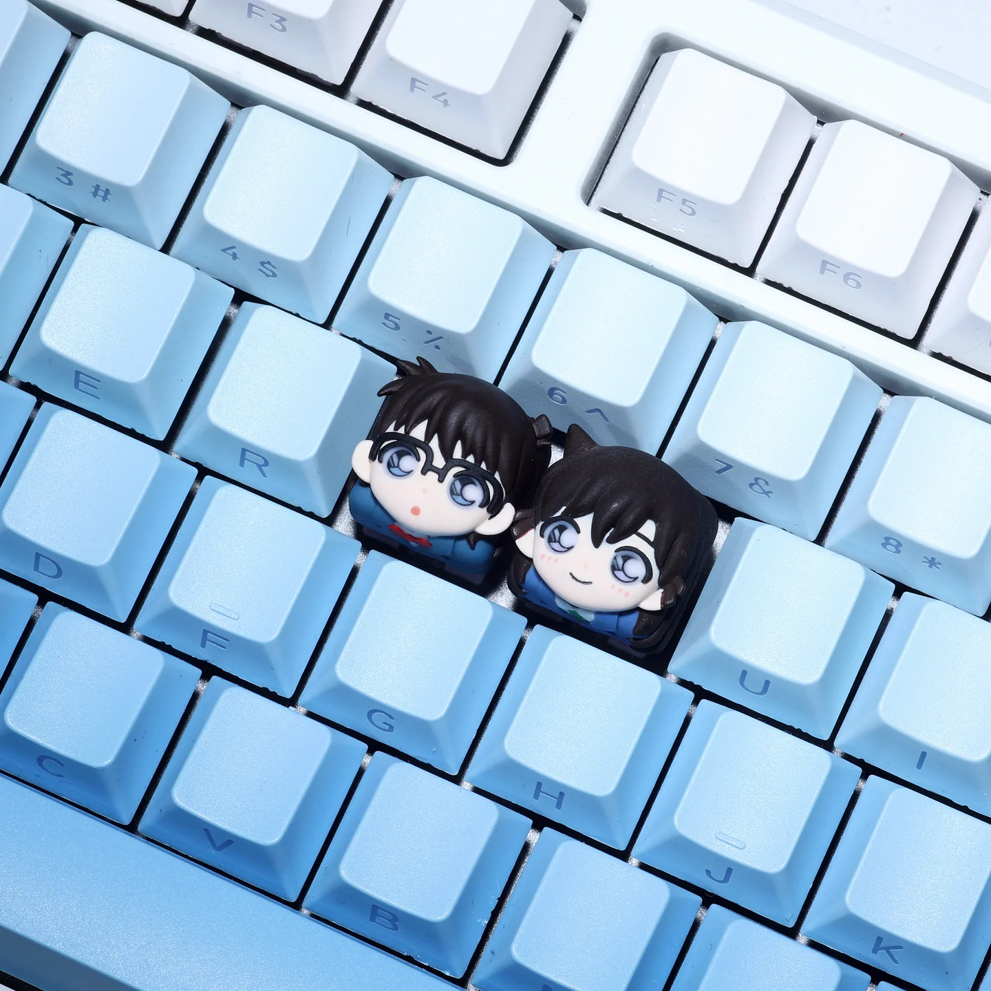 Detective Conan & Ran Mori Artisan Keycaps Axonkit