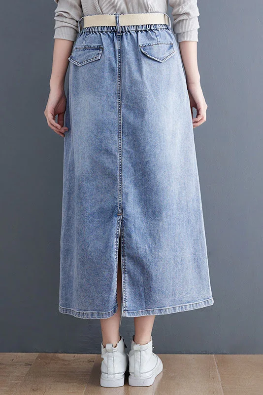 Plus Size-Fashion Denim Skirt Women Plus Size-Fashion Denim Skirt Women