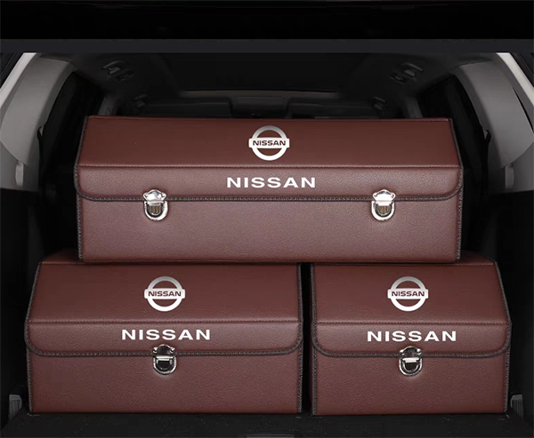 Car Trunk Leather Storage Box