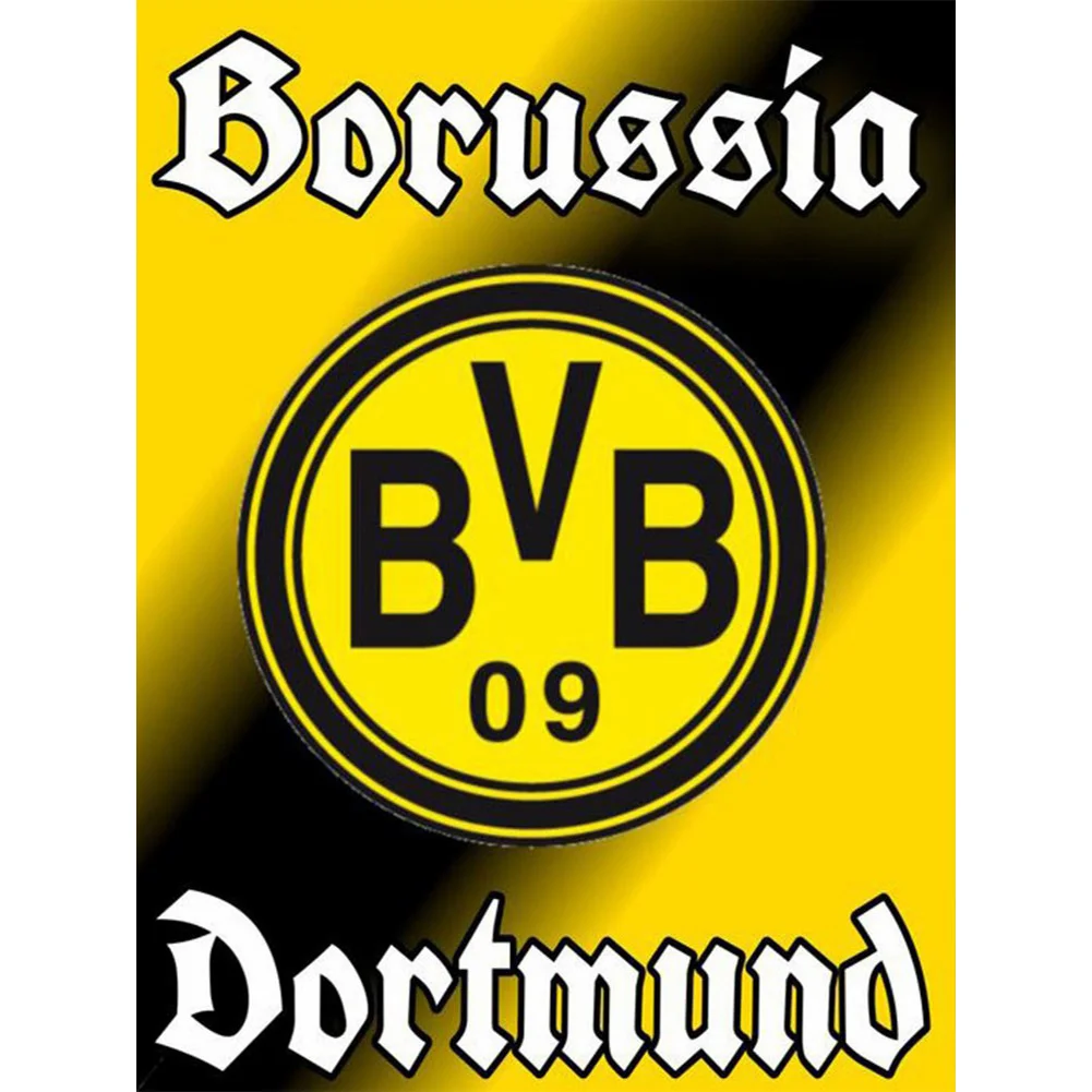 Borussia Dortmund Football Club Logo (canvas) full round or square ...