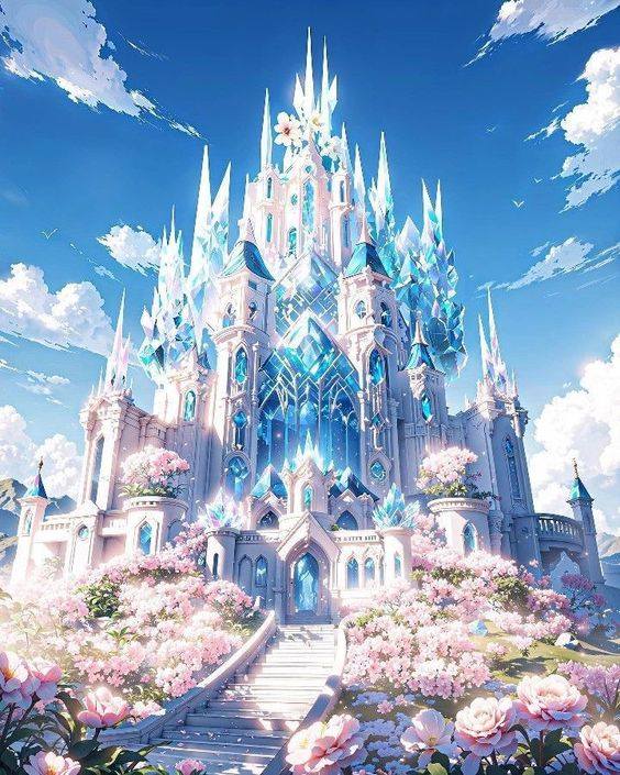 Dream Castle (velvet cloth) AB drill full round/square diamond painting