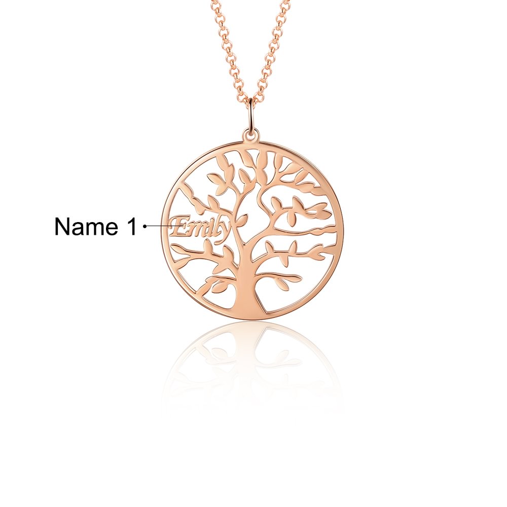 Collier Argent Arbre de vie Arbre généalogique 1 prenom Collier Argent Arbre de vie Arbre généalogique 1 prenom