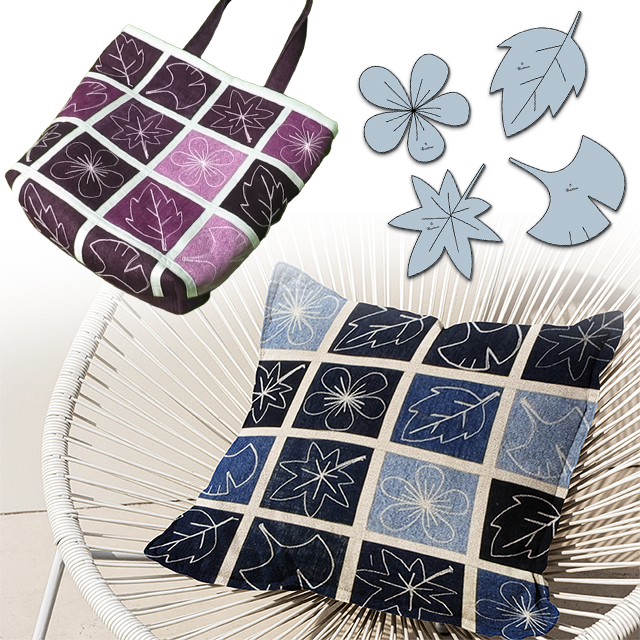 Leaf Pattern Sewing Template Set(4Pcs) – With Tutorial