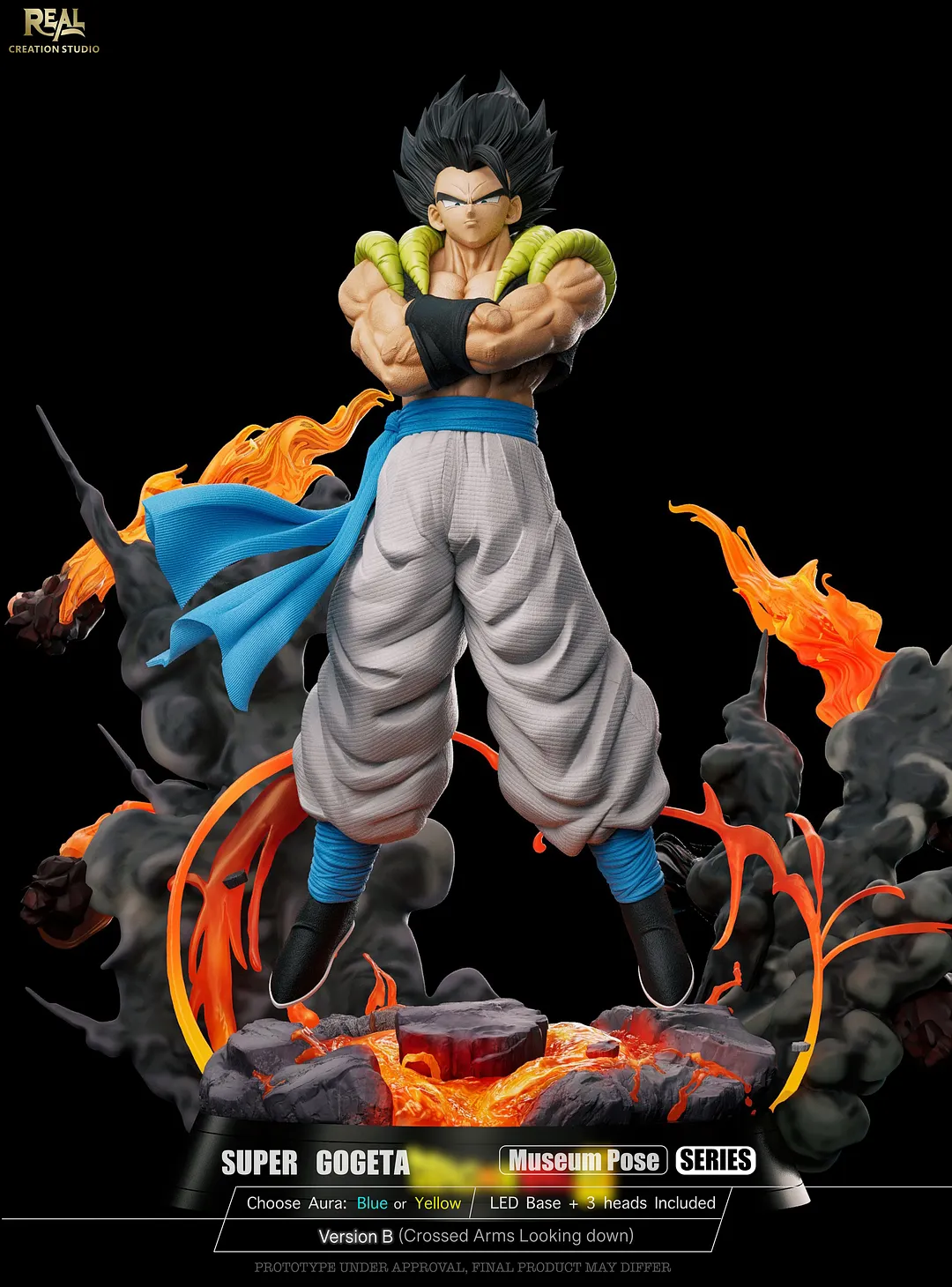 1/6 Scale Super Gogeta with LED - Dragon Ball Resin Statue - Real ...