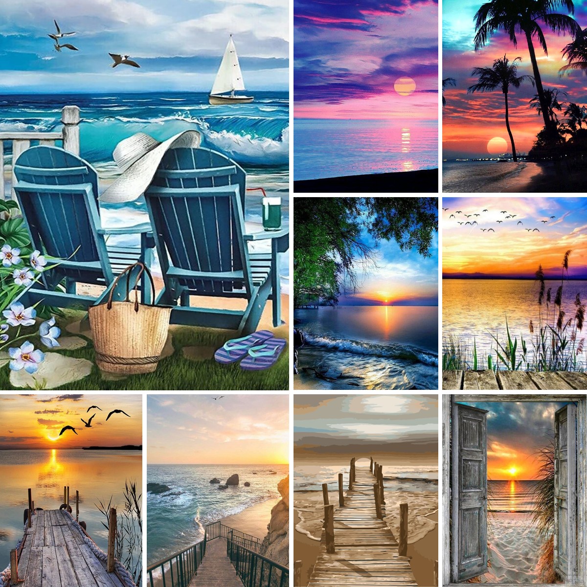 New in Scenery Paint by Numbers