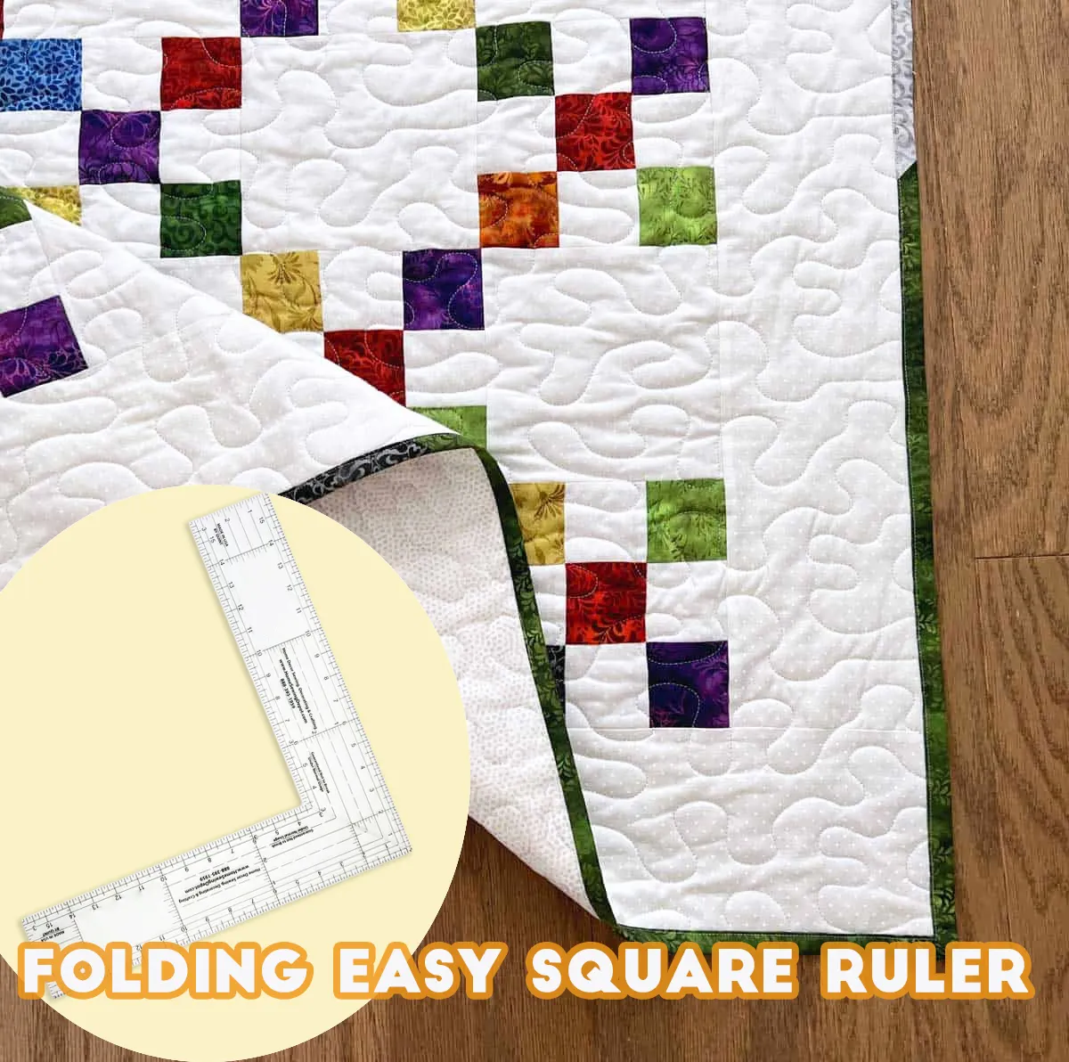 Folding Easy Quilting Square Ruler