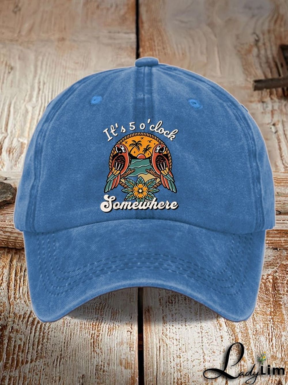 Vintage Memorial It's 5 O'clock Somewhere Baseball Cap - Ladylim