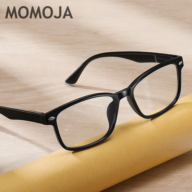 MOMOJA New Ultra Light Retro Box Men's Anti Blue Light Presbyopia ...