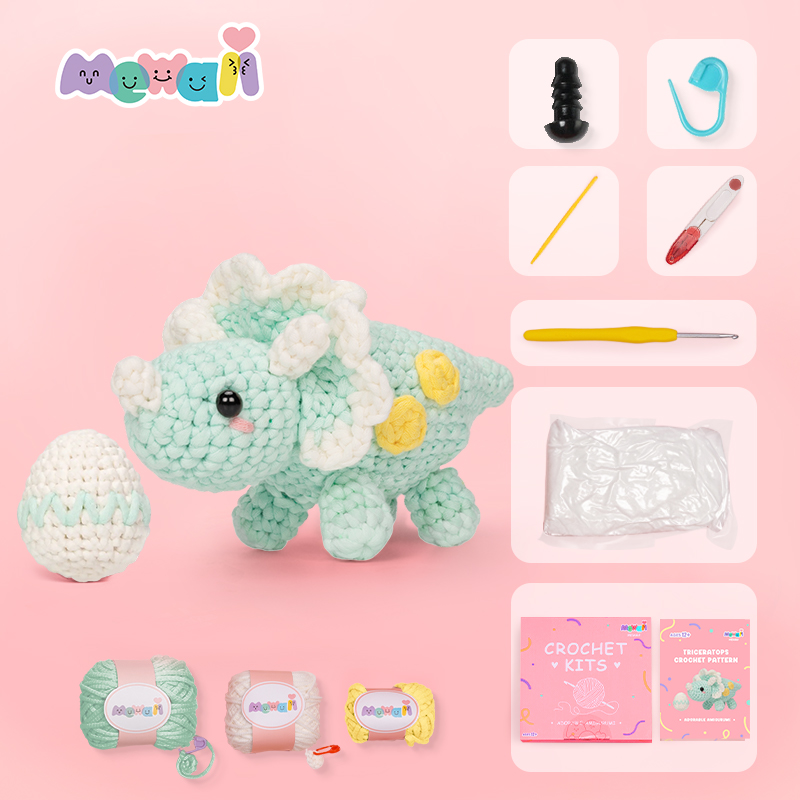 Mewaii Triceratops Crochet KIT
