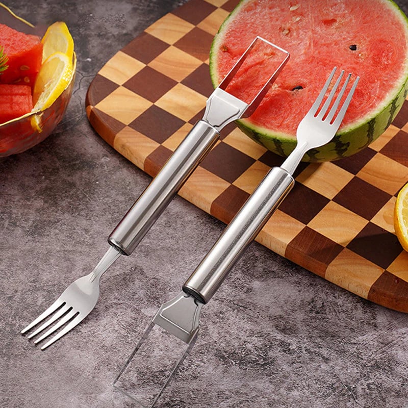 Last Day 70% OFF-Effortless Fruit Prep-2-in-1 Fruit Cutter & Fork – For ...
