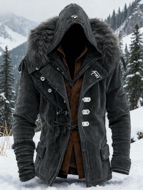 Autumn/Winter Men's Fashionable Design Warm Fur Jacket5521